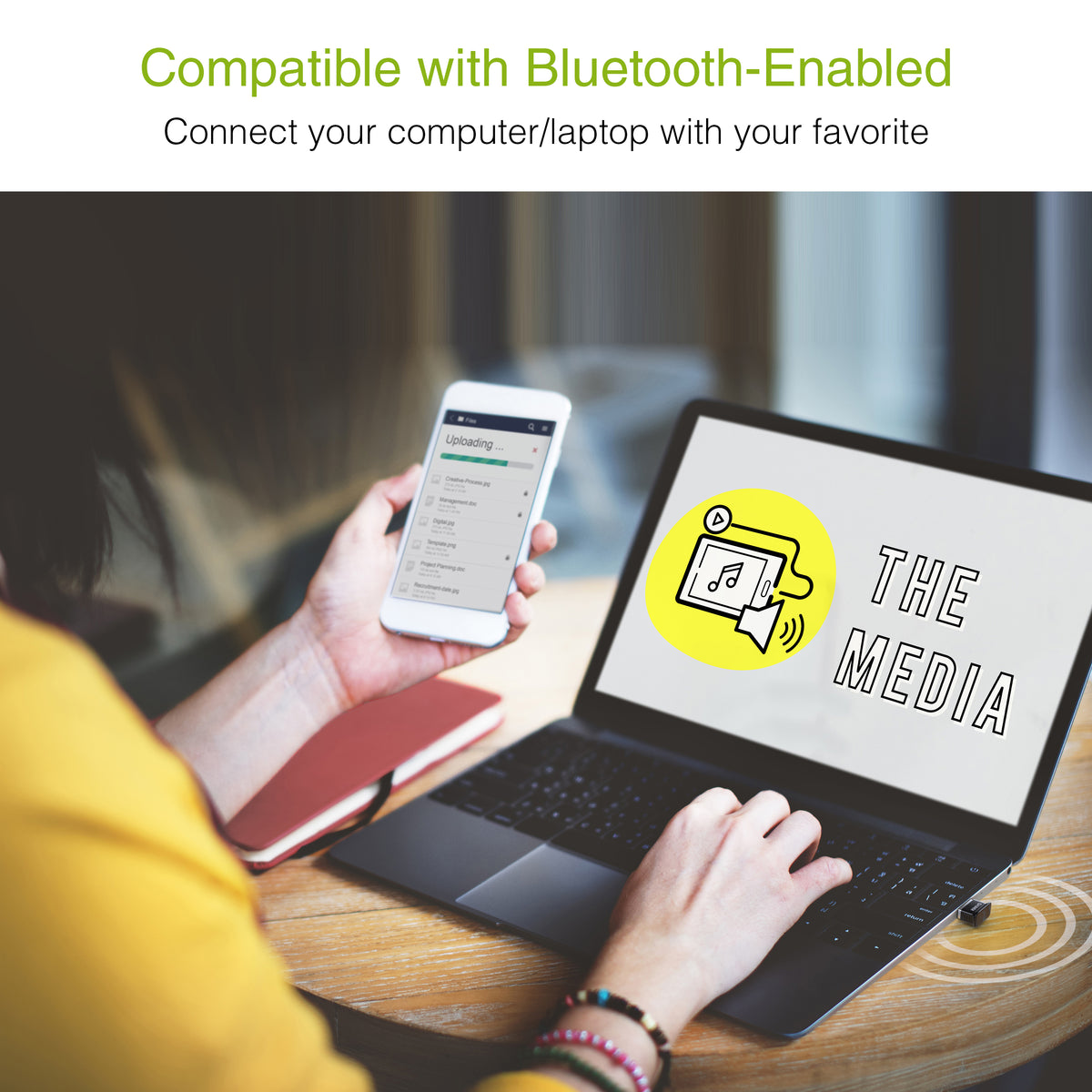 Kinivo USB Bluetooth Adapter for PC BTD400 (Bluetooth 4.0 Dongle Recei